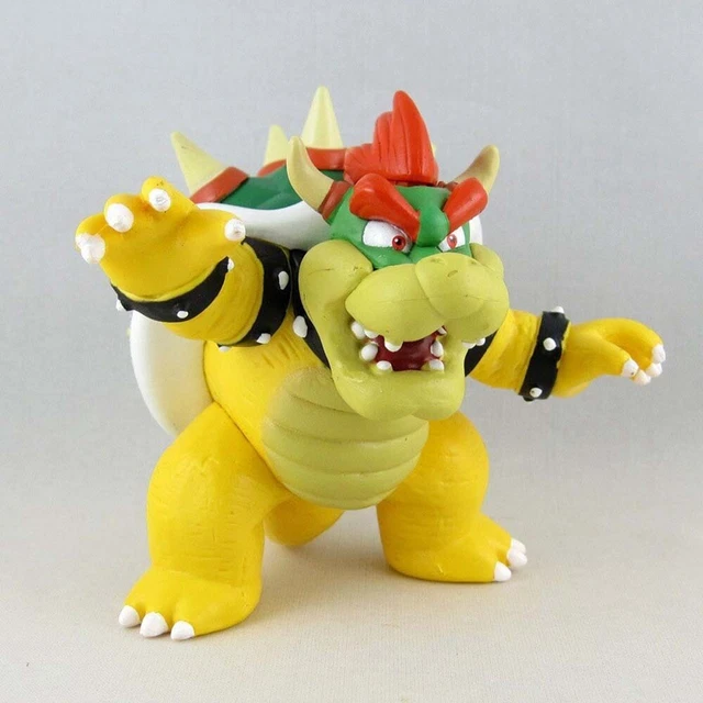 NEW SUPER MARIO Bros Bowser Koopa Plastic PVC Collectible Figure Doll ...