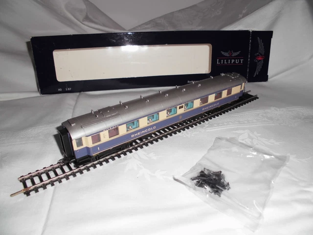LILIPUT H0, RHEINGOLD Personenwagen, Nr. 10 504, DRG, Ep.2, in OVP, DC ...