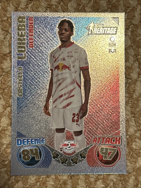 TOPPS MATCH ATTAX 2024/2025 24/25 Castello Lukeba Heritage RB Leipzig ...