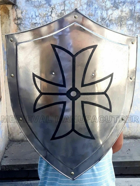 18 GUAGE BATTLE Armor Shield Style Knight Medieval Heater SCA Larp ...