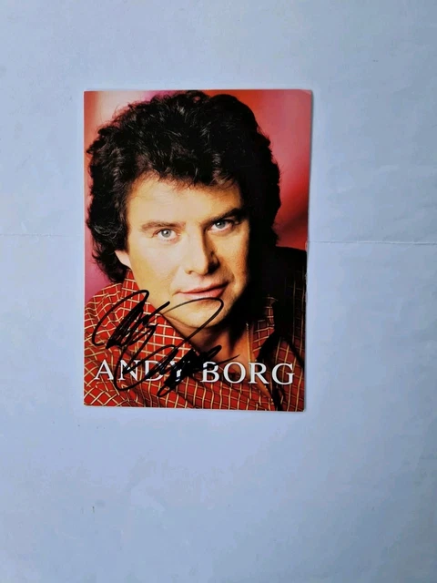 ORIGINAL AUTOGRAMMKARTE VOM Deutschen Schlagersänger Andy Borg/NEU ...