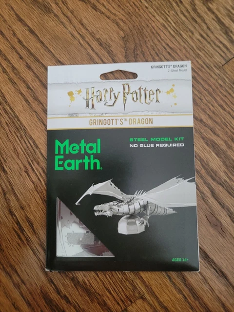 METAL EARTH HARRY Potter Gringotts Dragon 3D Laser Cut Steel Model Kit ...
