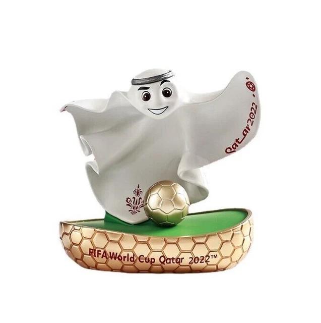 2022 3D QATAR FIFA World Cup Official Mascot La’eeb PVC Sculpture Doll ...
