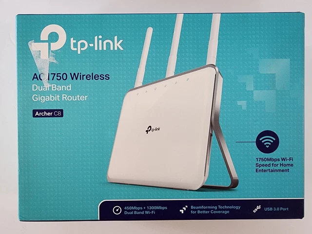 ROUTER INALÁMBRICO WI-FI TP-LINK AC1750 doble banda Gigabit Archer C8 ...