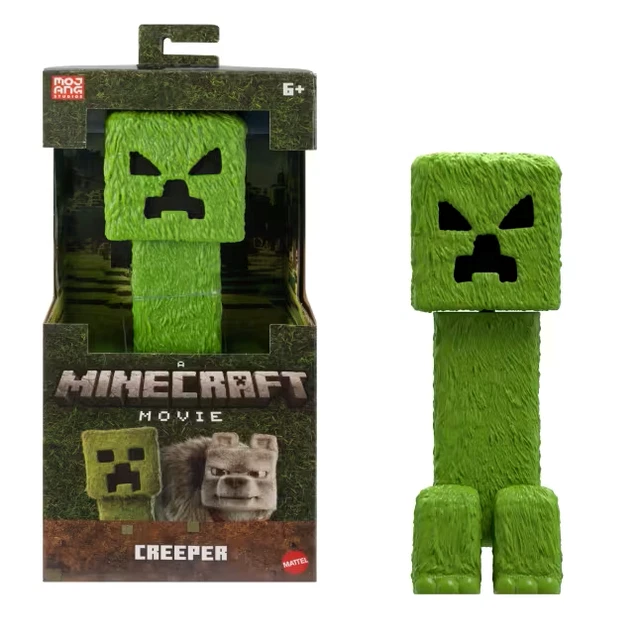 MATTEL MINECRAFT LARGE-SCALE Action Figure, 12-inch Posable Creeper Toy ...