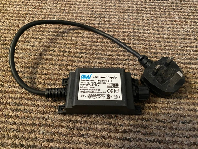RICO RKPO-UK121000 LAY-Z-SPA LED Strip Light 12V Power Adapter (check ...