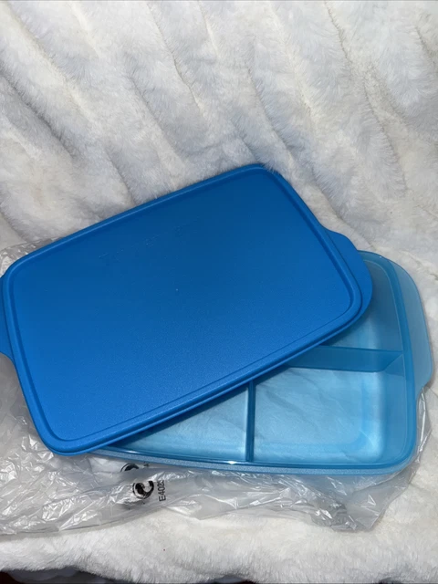 NEW TUPPERWARE ECO Large 1L Lunch-It Divided Container Rectangular ...