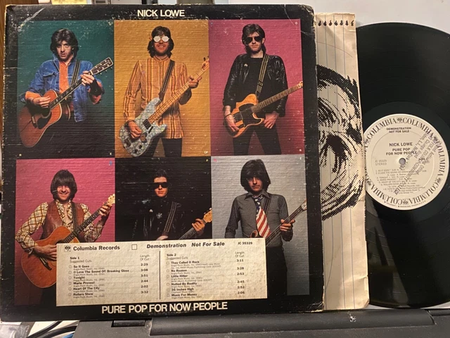 NICK LOWE PURE Pop For Now People ** original Numéro US 1978 PROMO EUR ...