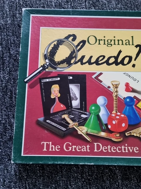 VINTAGE CLUEDO 1995 Murder Great Detective Game Waddingtons 100% ...