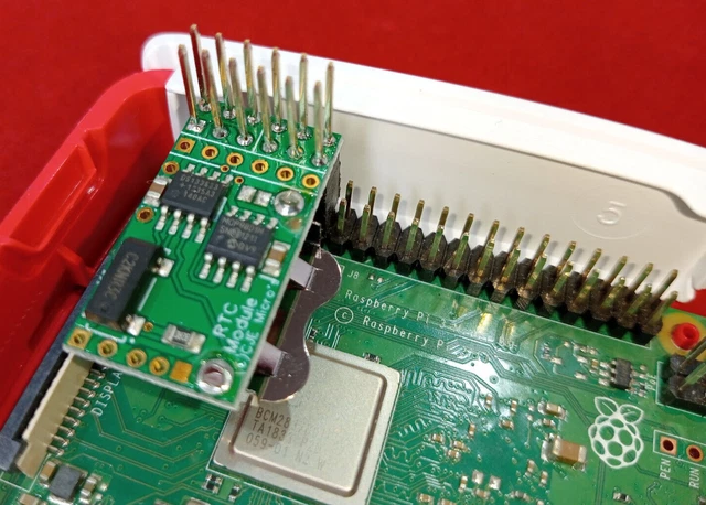 RASPBERRY PI GENUINE Time Clock RTC Module 12 Pin Per Header / Long ...
