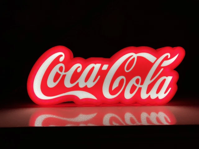 INSEGNA VINTAGE LIGHT luminosa Cocacola lighted coca cola led Light Box ...