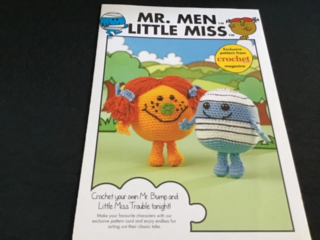 MR MEN & Little Miss crochet pattern Mr. Bump Miss Trouble to make toys ...