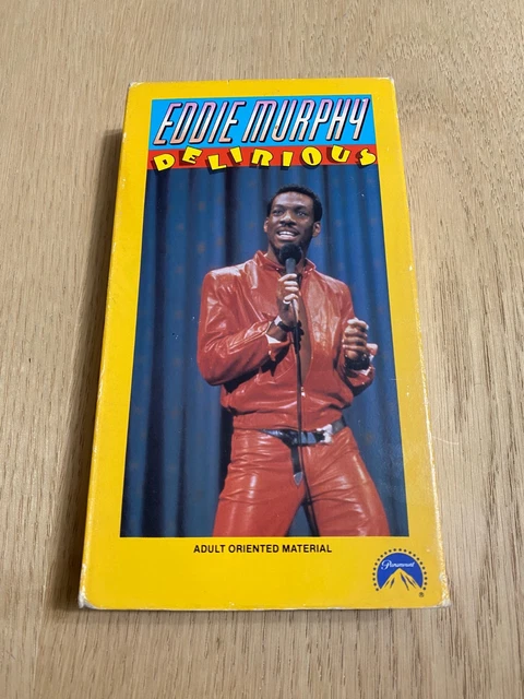 EDDIE MURPHY DELIRIOUS VHS Tape Comedy Classic Live Show Red Leather ...