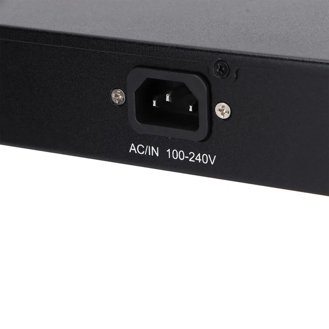 POE SWITCH 24 Ports Full Gigabit Automatic Detection Intelligent Power ...