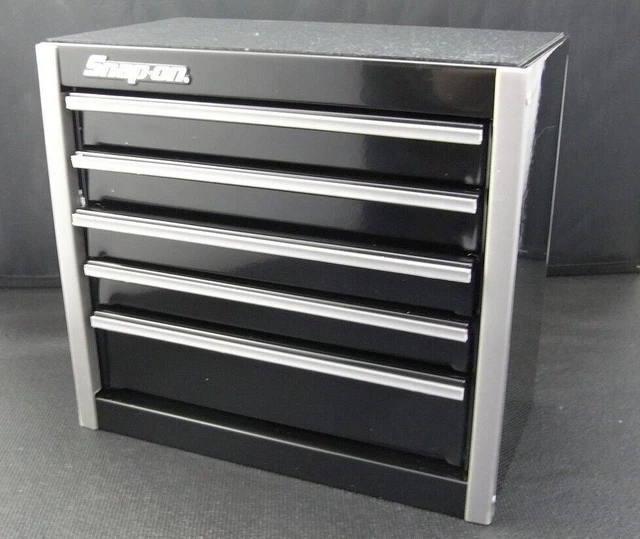 SNAP-ON MINIATURE TOOL Box Micro Roll Cab Top Chest Black UNUSED £262. ...