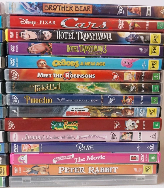 BULK LOT OF x30 Disney + Pixar Childrens DVDs Animated Kids Movies Reg ...