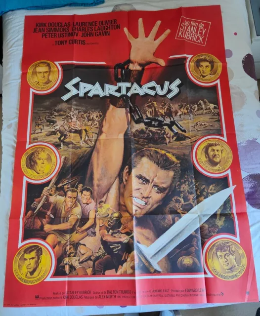 Affiche CinÉma Spartacus Grand Modèle Kirk Douglas Eur 39 00