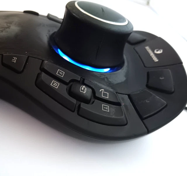 3DCONNEXION SPACEMOUSE PRO Wired Ergonomic 3D Mouse USB Tested, Fully ...