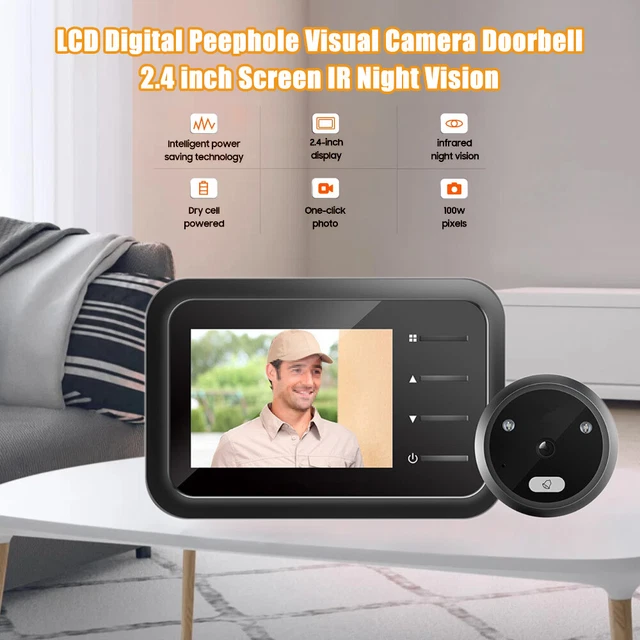 2.4& SCREEN IR Night Vision 120° LCD Digital Peephole Visual Camera ...
