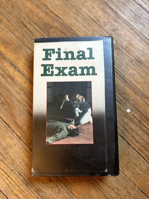 FINAL EXAM VHS RAre HTF 1980s Horror Video Tape Cecile Bagdadi Joel ...