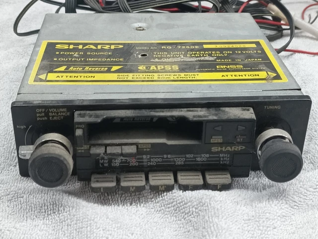 VINTAGE SHARP RG-7250E Auto Reverse Car Radio Cassette. £19.99 ...