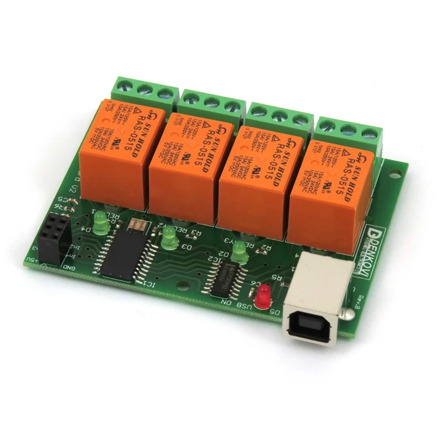 USB 4 CANAUX Carte Relais/relays - 220V / USB relay board - v2 EUR 33 ...