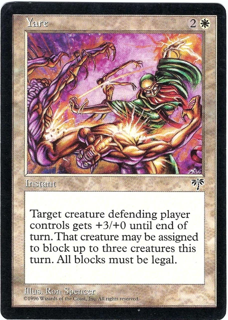 MTG MAGIC THE Gathering Card - 2X Yare - Mirage - Rare X2 $2.02 ...
