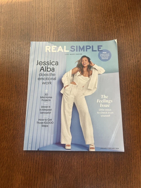 REAL SIMPLE MAGAZINE Life Made Easier 2024 gennaio/febbraio Jessica ...