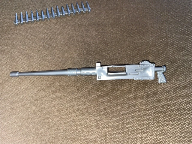 VINTAGE ACTION MAN style Cherilea machine gun for Jeep With Ammo Belt ...