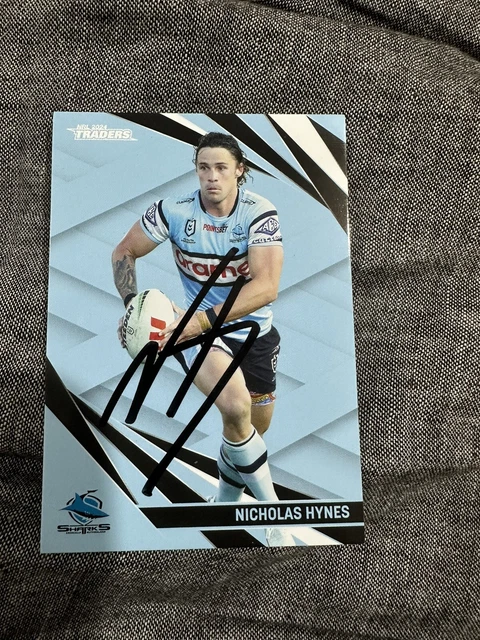SIGNED NICHO NICHOLAS Hynes Cronulla Sharks 2024 NRL Traders Card EUR ...