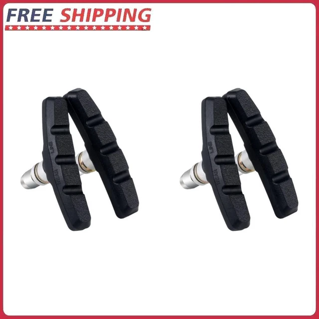 BIKE BRAKE BLOCKS Rubber MTB Road Bike V Brake Pads Shoes Blocks (Black ...