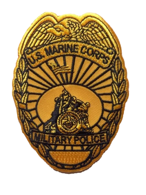 USMC MARINE CORPS Military Police Logo Law Enforcement Embroidered ...