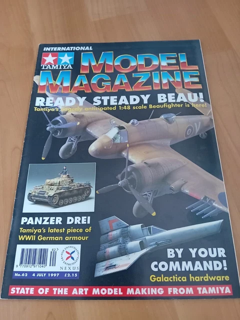 TAMIYA MODEL MAGAZINE international No 62 4th July 1997 Issue £2.50 ...