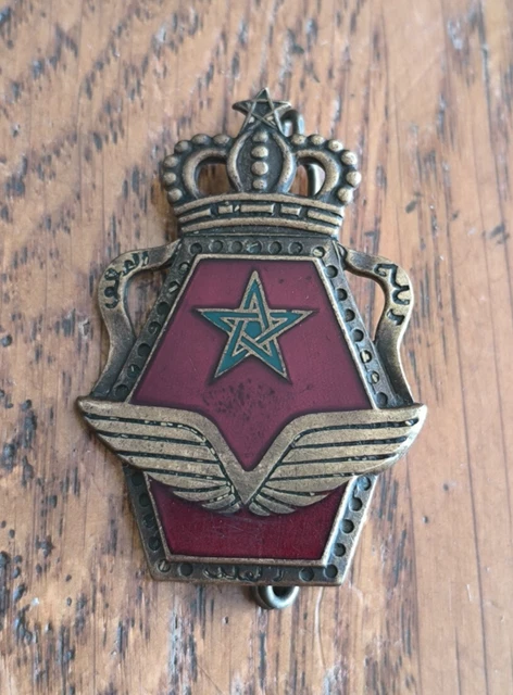 RARE INSIGNE MILITAIRE Ancien Royale Air Maroc 1955 / 1956 /A165 EUR 48 ...