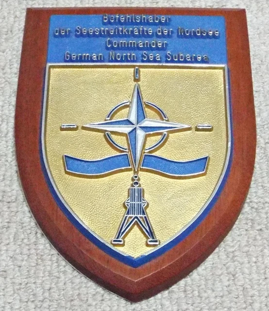 GERMAN NAVY COMMANDER in Chief of North Sea Vintage 1981 Wood Ships ...