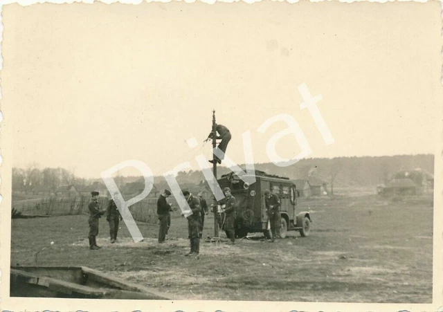 PHOTO WK II Soldats Wehrmacht Technique Gestion Véhicule A1.63 EUR 35,49 - PicClick FR