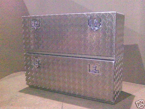 2 ALUMINIUM UNDERBODY recovery storage boxes ford transit iveco daily £ ...