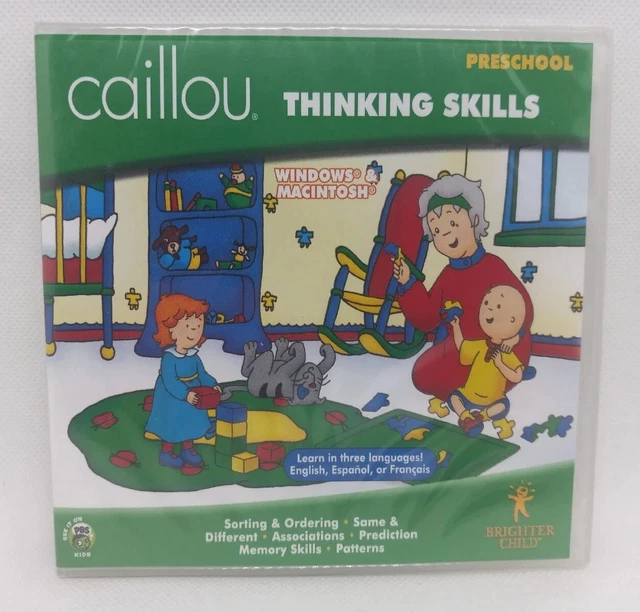 CAILLOU THINKING SKILLS PC Windows 10 / 8 / 7 / XP / ME / 2000 / 98 ...