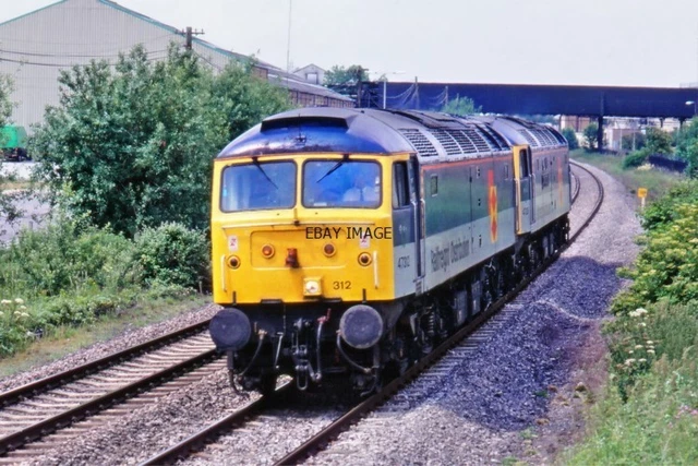 PHOTO CLASS 47 Locos 47032 And 47033 Colthrop From Signal Box 1997 £1. ...