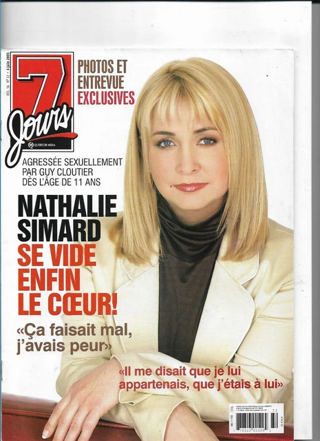 MAGAZINE 7 JOURS Nathalie Simard-Sophie Grégoire-John F. Kennedy-Simple ...