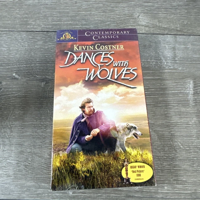 DANCES WITH WOLVES (VHS, 1990) New & Sealed! Kevin Costner Contemporary ...