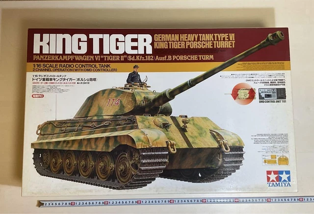 TAMIYA 1/16 RADIO Controlled King Tiger Porsche Turret £513.07 ...
