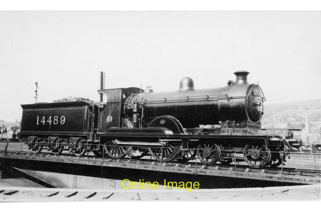 RAILWAY PHOTO 6X4 LMS ex CR Class 72 No 14489 on Turntable unknown shed ...