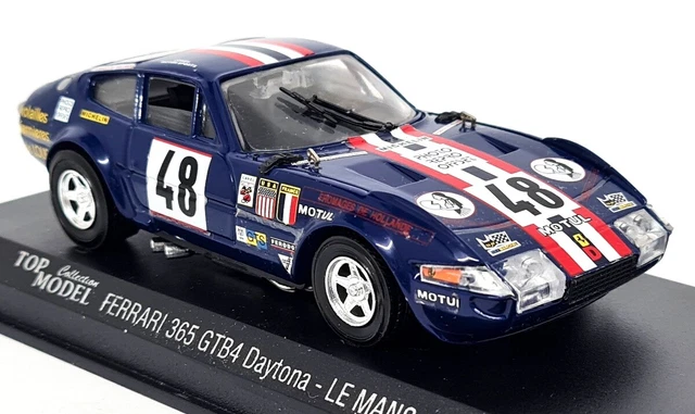 TOP MODEL 1/43 Ferrari 365 GTB4 Daytona Le Mans 1975 #48 Diecast Scale ...