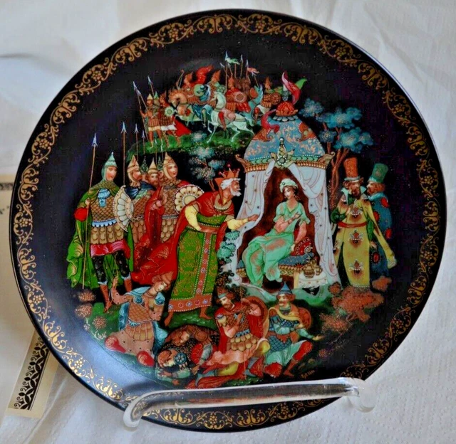 RUSSIAN LEGENDS PLATE 3rd in Series COA Box Golden Cockerel $50.00 ...