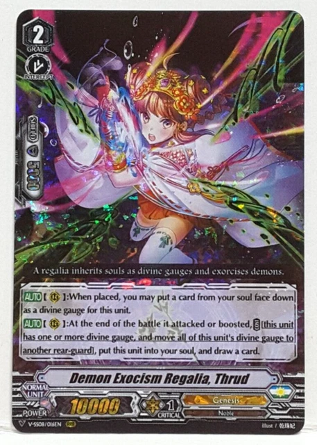 BUSHIROAD CARDFIGHT VANGUARD Régalia D'Exorcisme Démon, Thrud V-SS08/016EN RRR EUR 10,18 ...