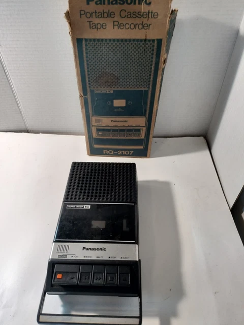 VINTAGE PANASONIC RQ-2107A Portable Tape Recorder Cassette Player Retro ...