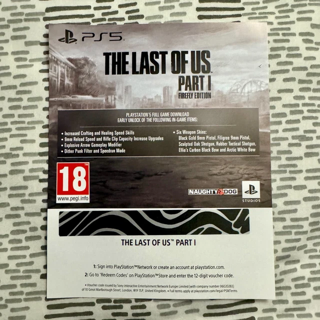 THE LAST OF Us Part 1 Firefly DIGITAL EDITION (PlayStation 5, PS5) £53.95 - PicClick UK