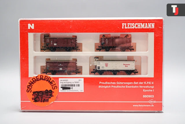SPUR N FLEISCHMANN 880903 - Preußisches Güterwagen-Set der K.P.E.V. // 3B_881 EUR 84,15 ...