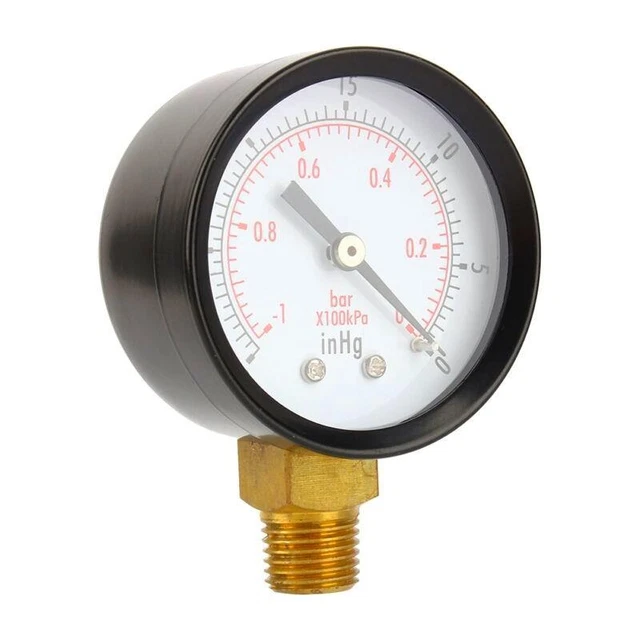 2 INCH VACUUM Pressure Gauge 1/4 NPT for Air Water Oil Gas Measurement £7.78 - PicClick UK